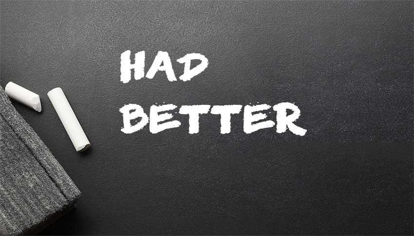 Had better nyelvtani magyarázat - Open Wings Angol